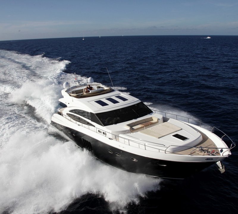 Eagerly awaited launch of first Princess 30M Superyacht — Yacht Charter ...